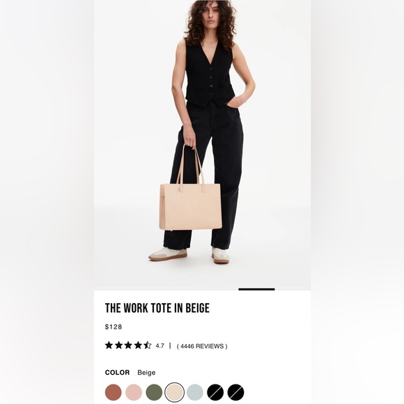 BEIS | Bags | Beis Work Tote In Beige | Poshmark